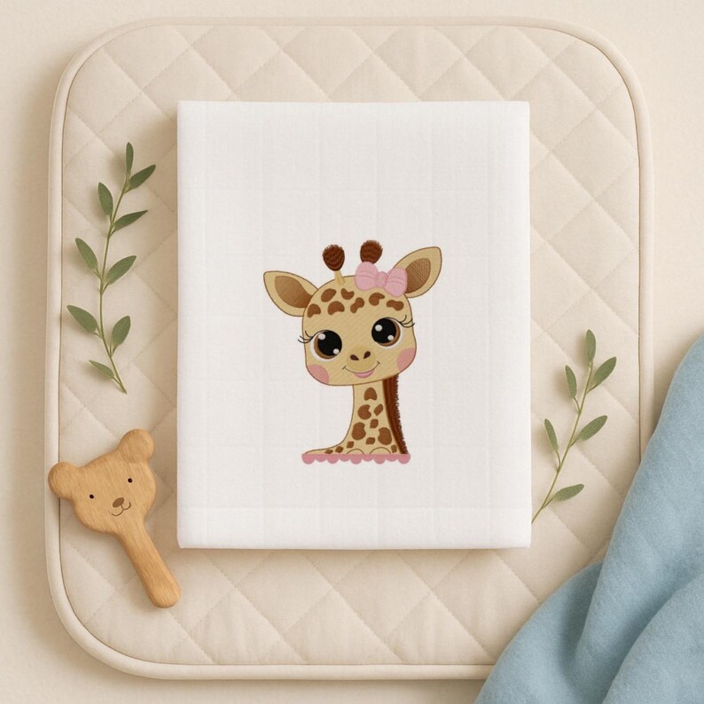 Cute Giraffe Set Embroidery Design - Instant Download Digital File for ...