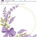 Lavender Frame Embroidery Design - Instant Download Digital File ...
