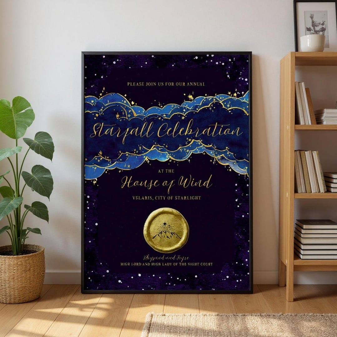 ACOTAR Starfall Celebration Print: Night Court, Velaris Home Decor - Etsy