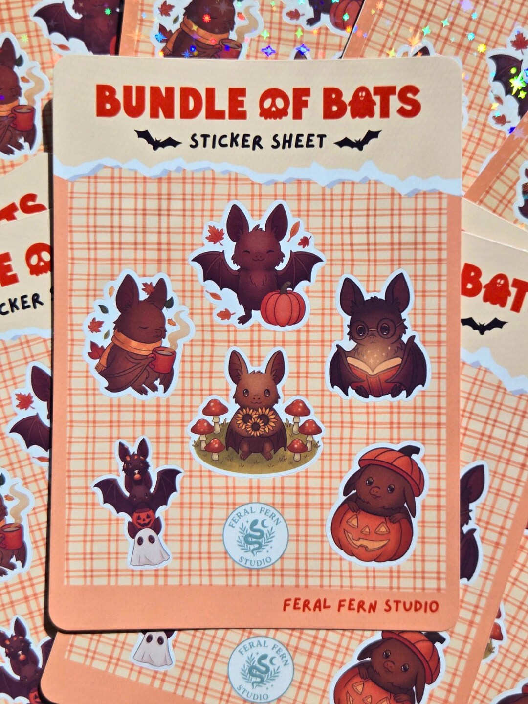 Bundle of Bats Sticker Sheet - Etsy