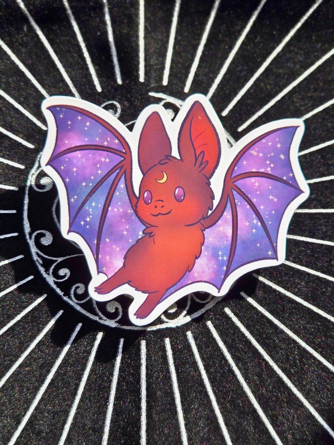 Celestial Bat Sticker | Cosmic Bat Vinyl Decal - Etsy