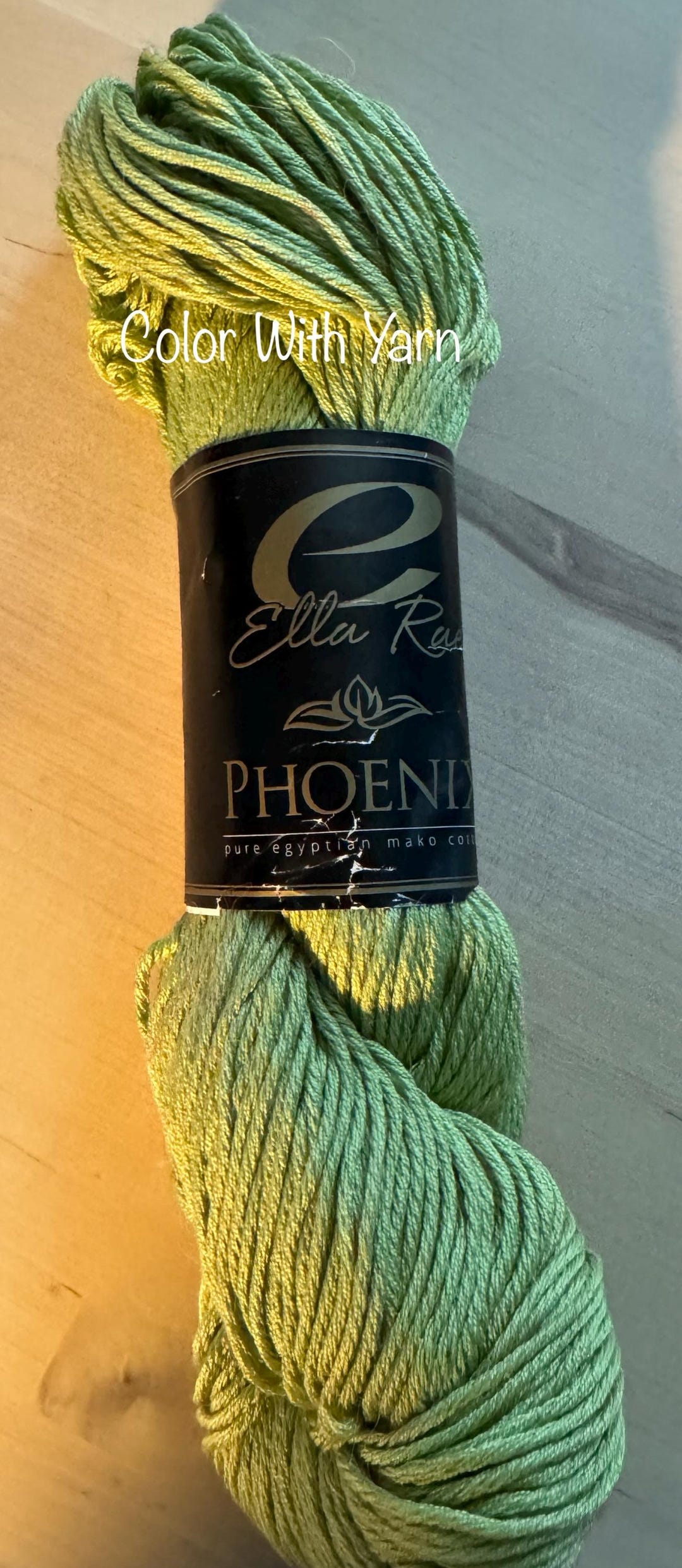 ELLA RAE Phoenix (DISCONTINUED) #12, Light Green-pure Egyptian Mako ...