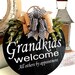 Grandparents Sign , Grandkids Welcome Sign,grandparents Door Hanger ...