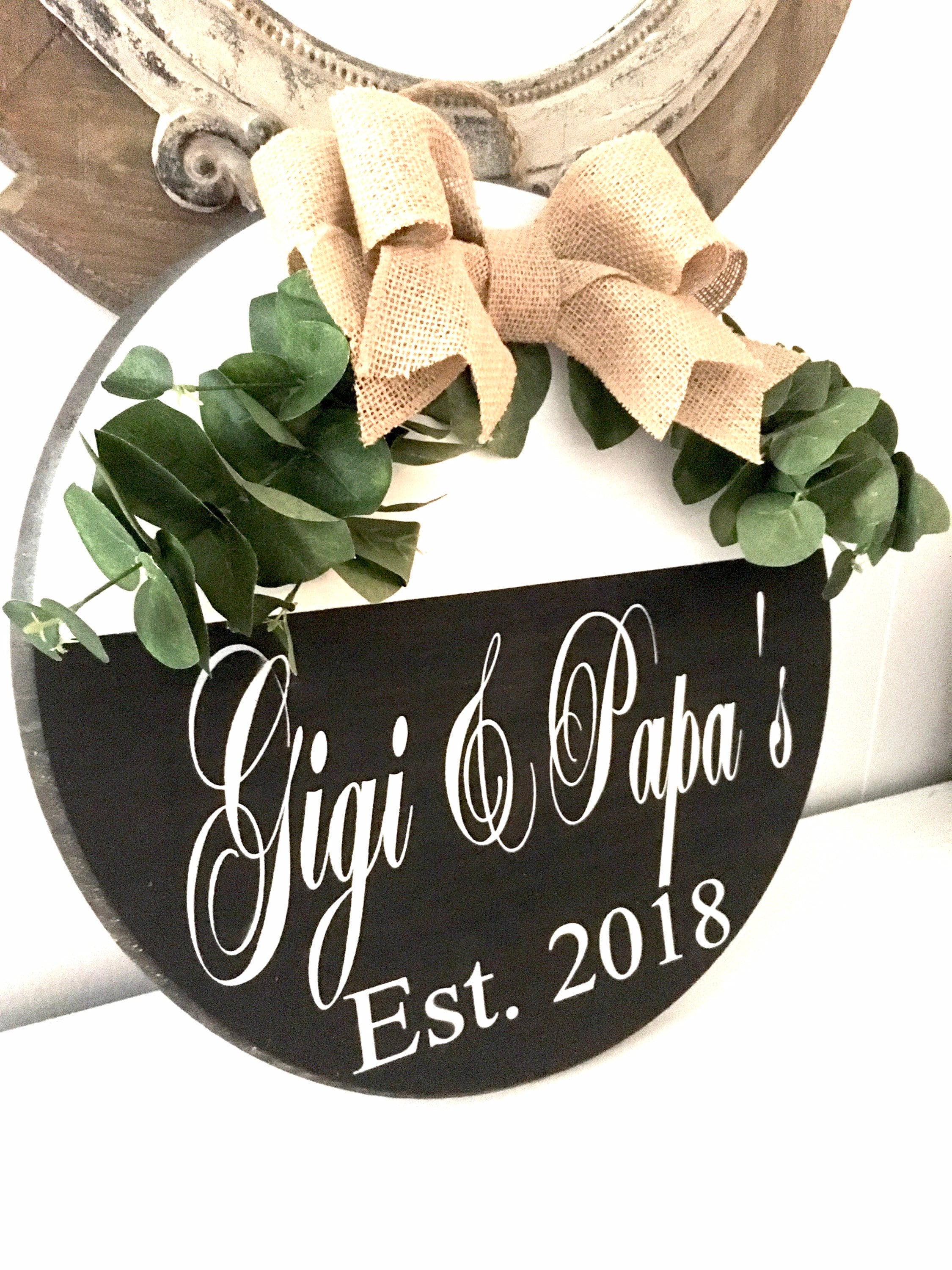 Gigi and Papas Sign, Grandparents Sign, Mimi and Papa Sign ,gift ...