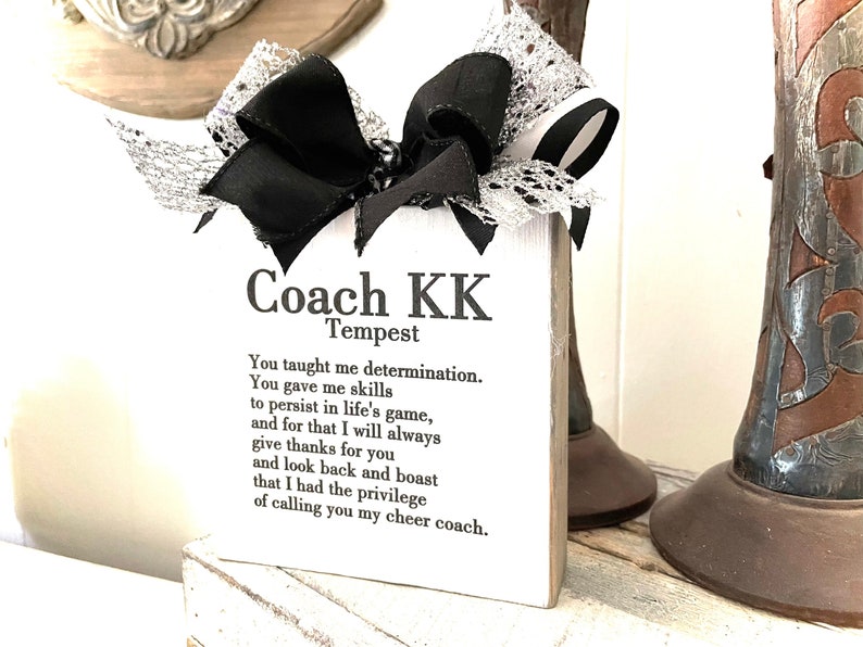 Coach Cheer Wood Blocks, Coach Sign,dance Coach Sign,basketball ...