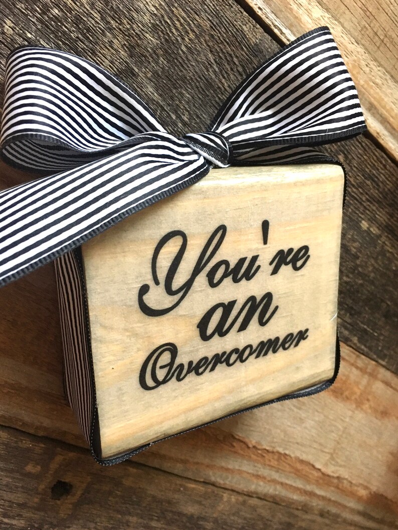 Youre an Overcomer Sign Shelf Sitter Wood Block - Etsy
