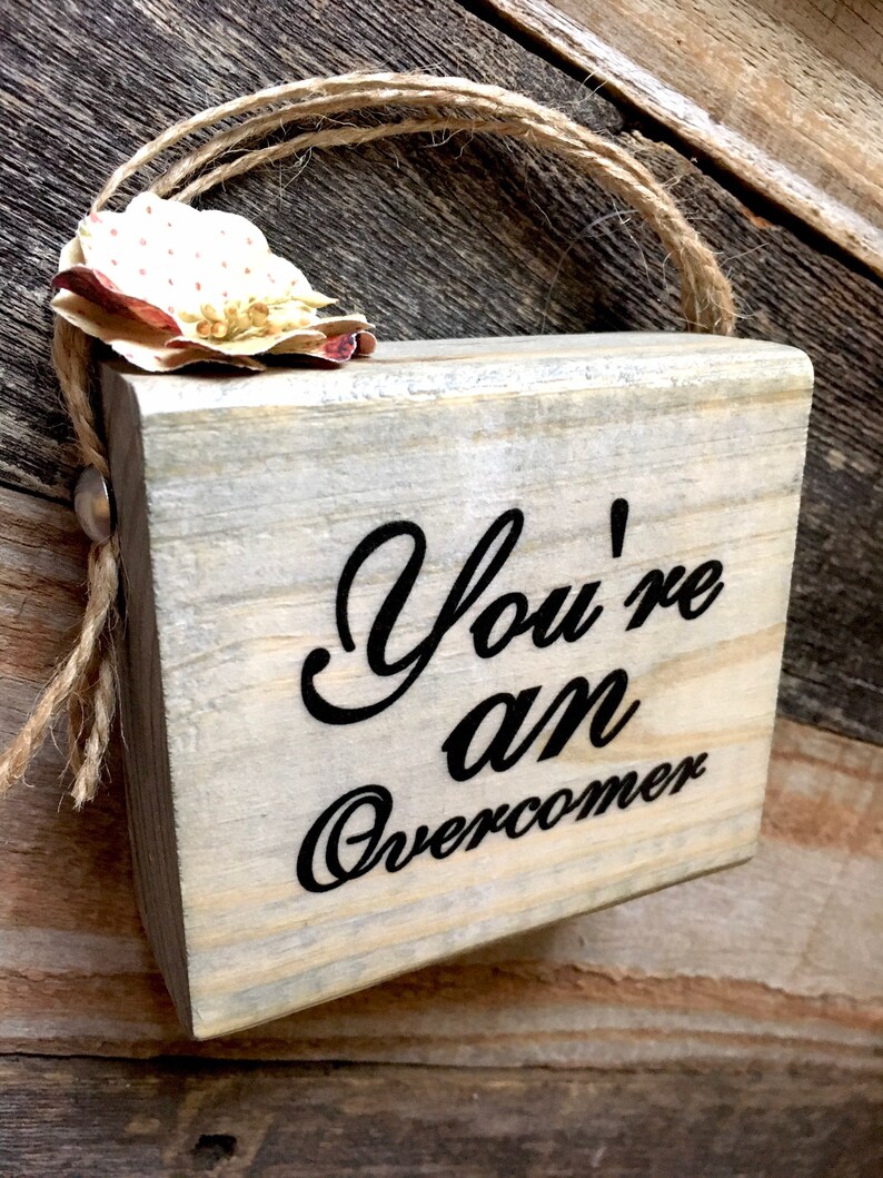 Youre an Overcomer Sign Shelf Sitter Wood Block - Etsy