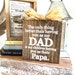 DAD Papa Sign , DAD Sign , Papa Sign, Dad Gift , DAD Papa Wood Block ...