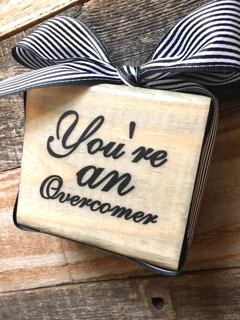 Youre an Overcomer Sign Shelf Sitter Wood Block - Etsy