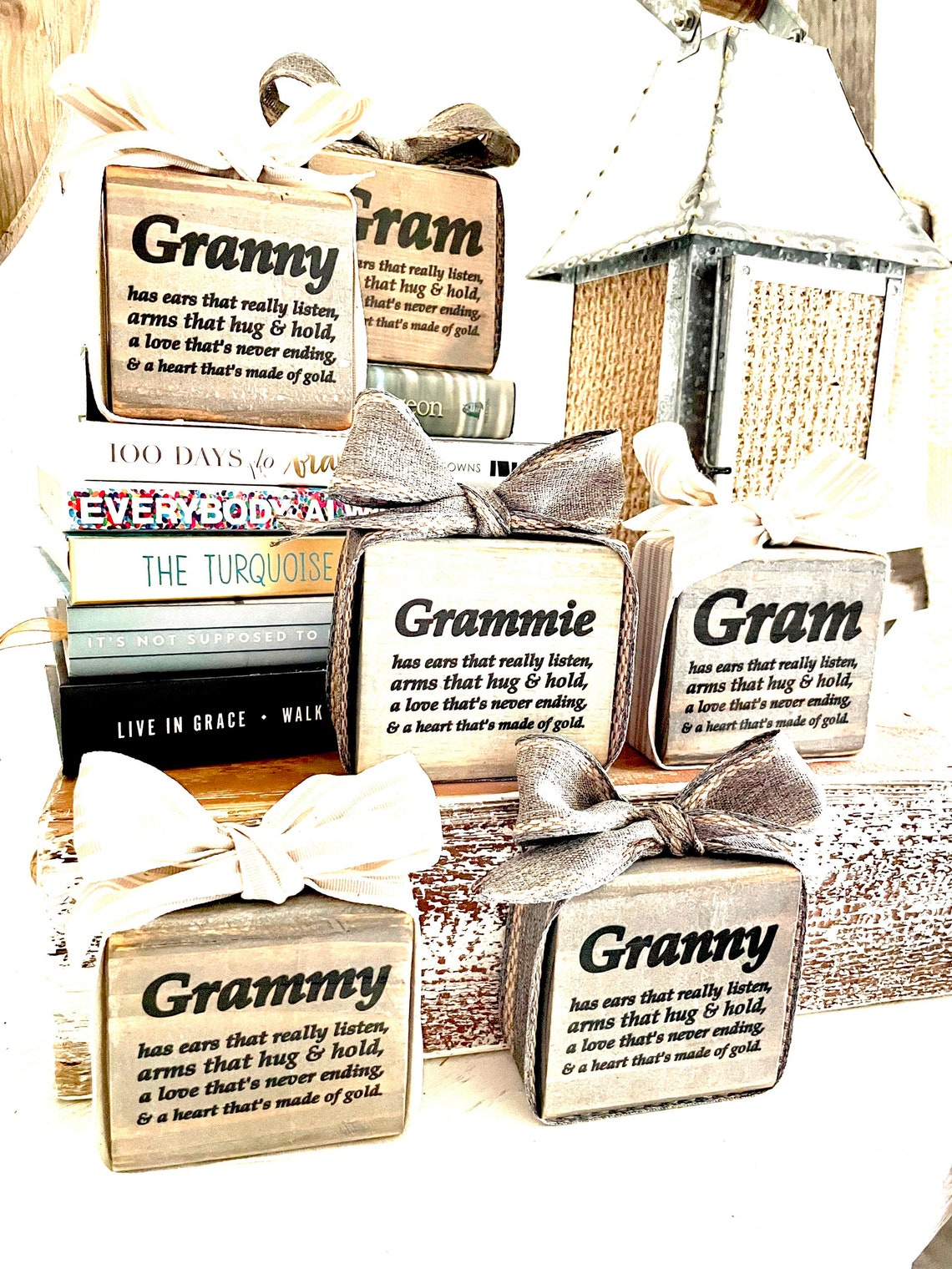 Grammy Sign Grammie Gift Mini Wood Block Shelf Sitter - Etsy
