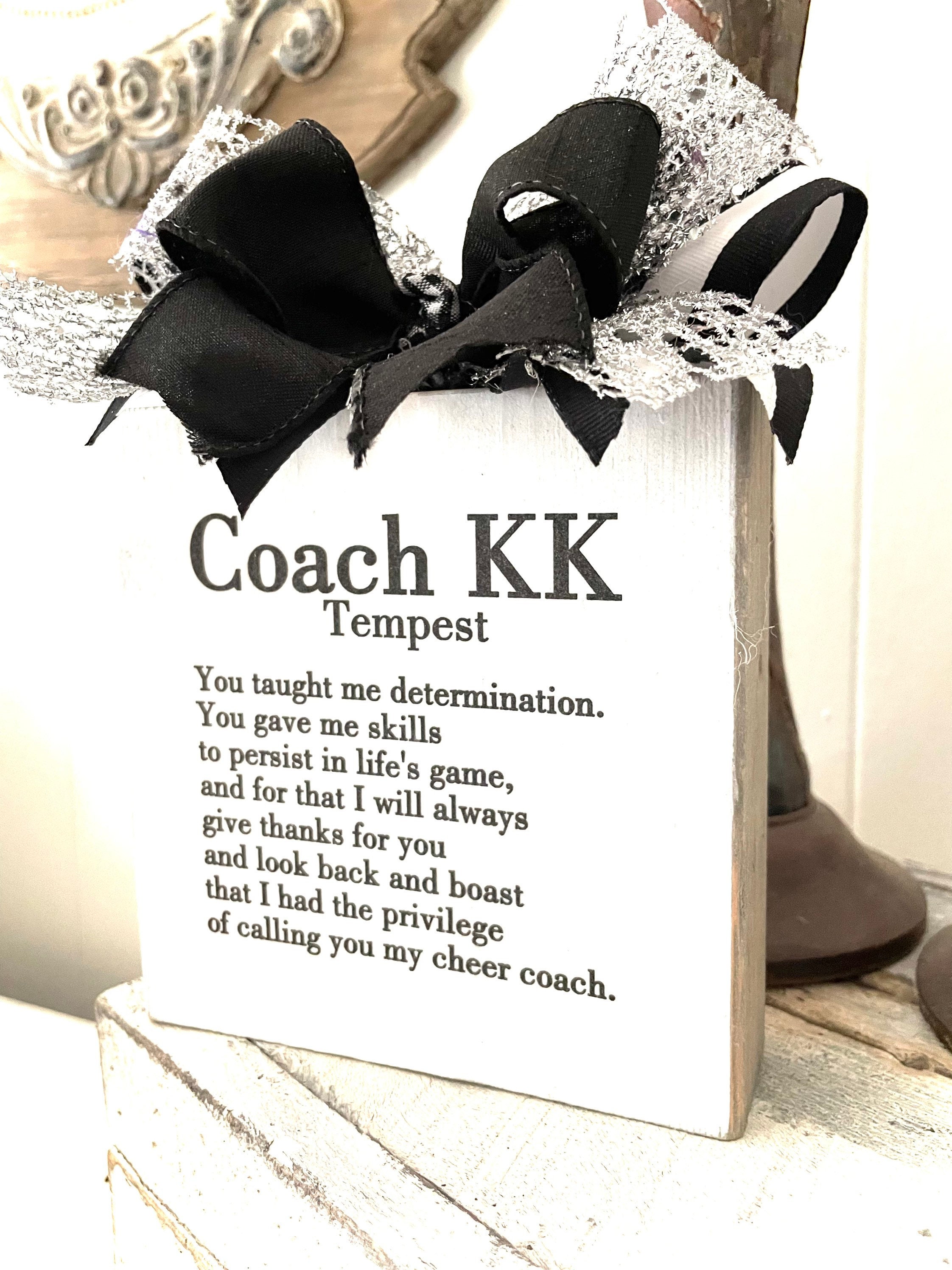Coach Cheer Wood Blocks, Coach Sign,dance Coach Sign,basketball ...