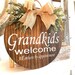 Grandparents Sign , Grandkids Welcome Sign,grandparents Door Hanger ...