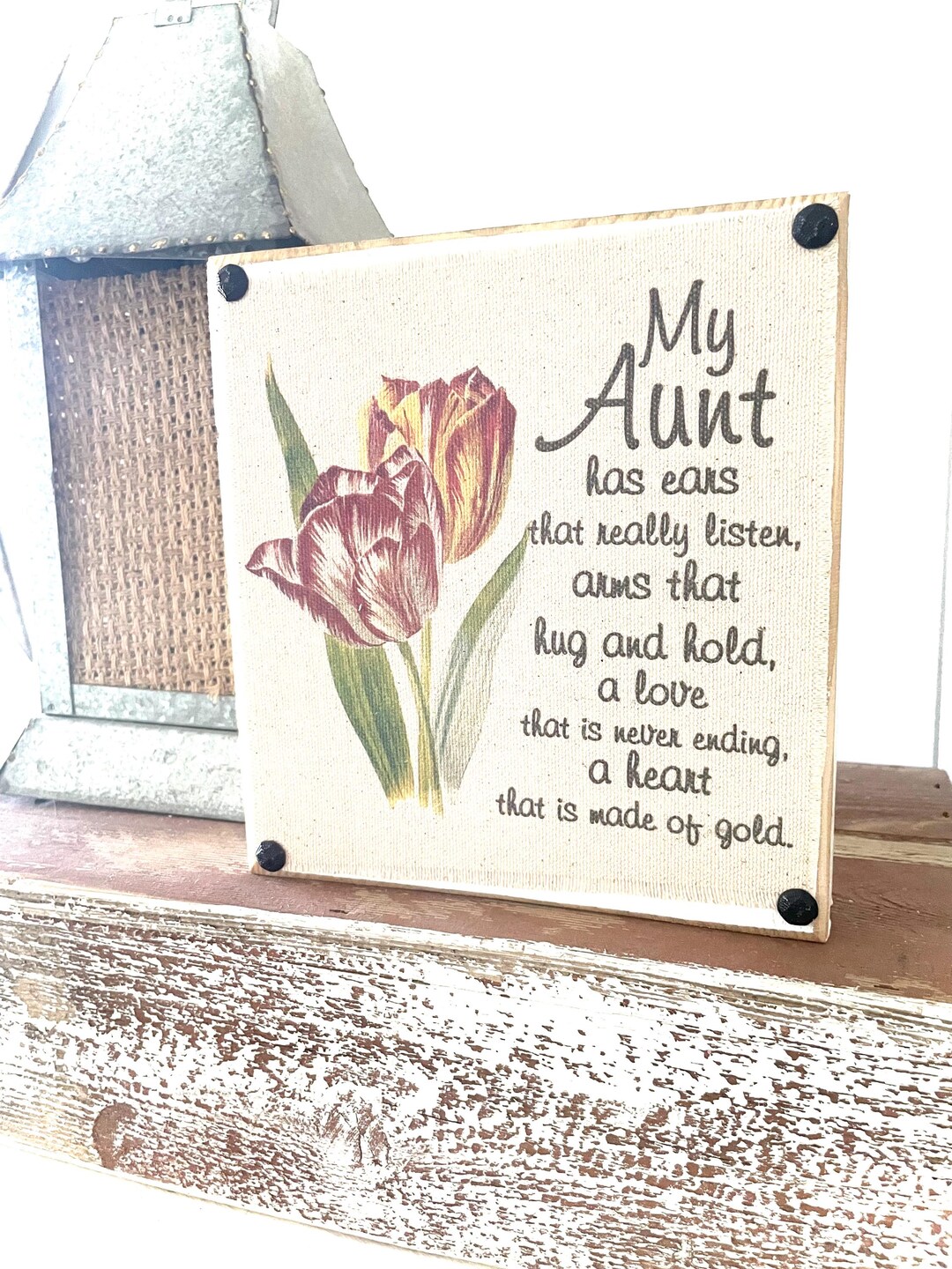 Aunt Sign , Aunt Gift, Sister , Shelf Sitter , Mother's Day Gift , Nana ...