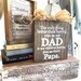DAD Papa Sign , DAD Sign , Papa Sign, Dad Gift , DAD Papa Wood Block ...