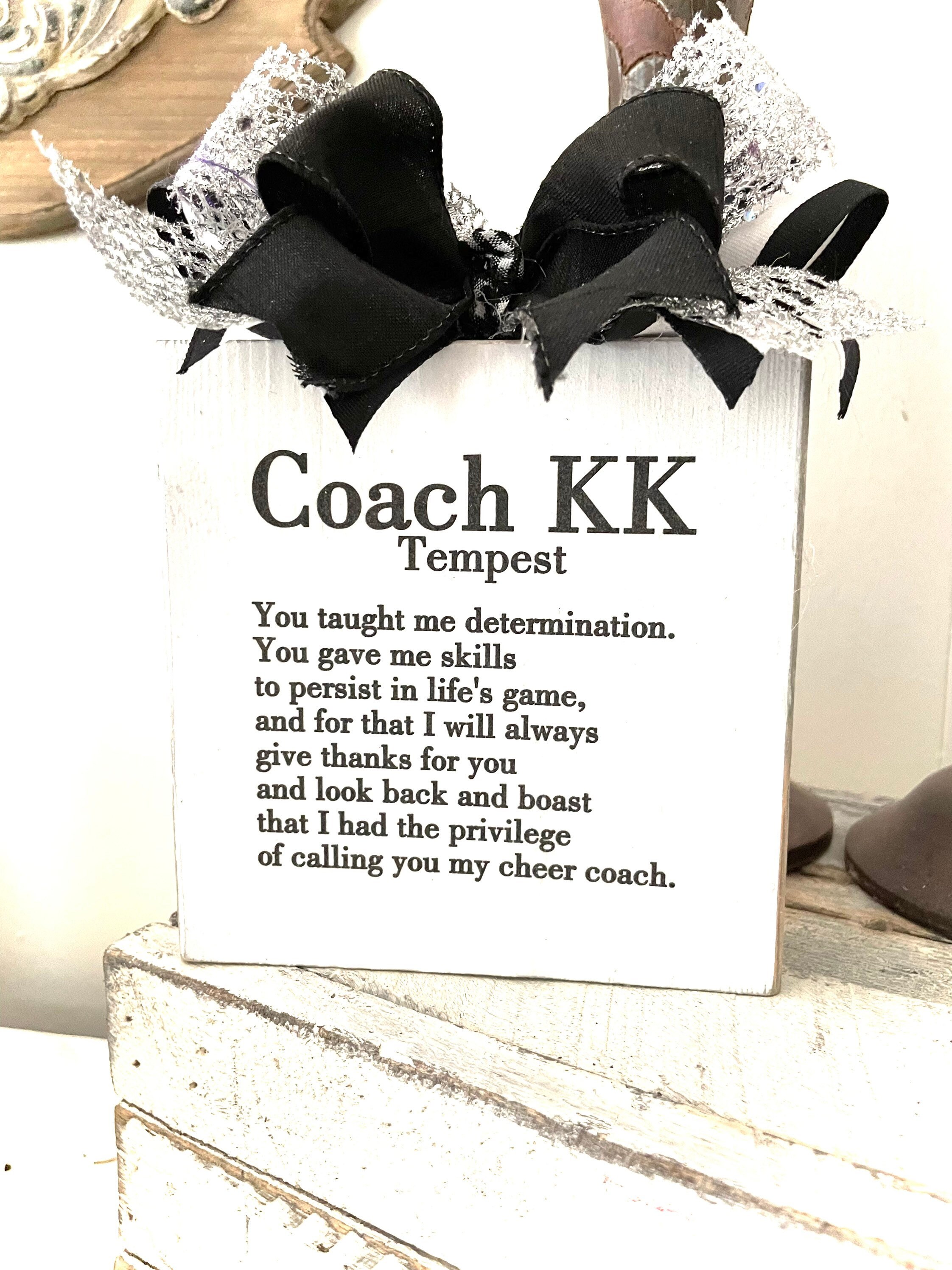 Coach Cheer Wood Blocks, Coach Sign,dance Coach Sign,basketball ...