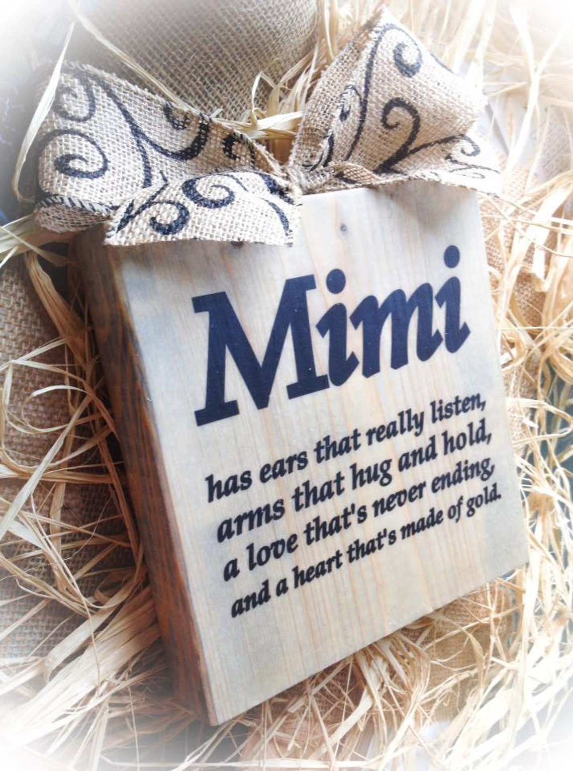 Mimi Sign Mimi Gift Mother's Day Gift Wood Block - Etsy