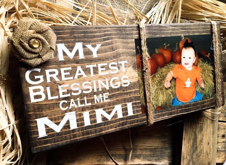 Mimi Picture Frame, Mimi Sign ,mimi Gift ,mimi Shelf Sitter ,gigi Nana ...