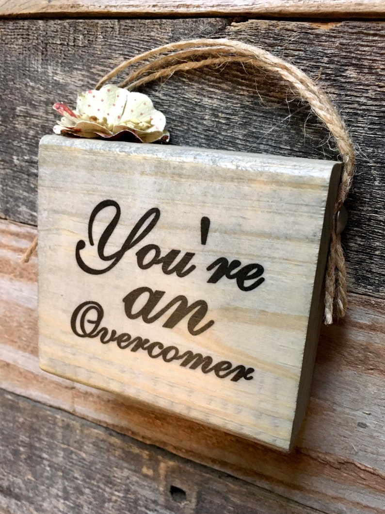 Youre an Overcomer Sign Shelf Sitter Wood Block - Etsy