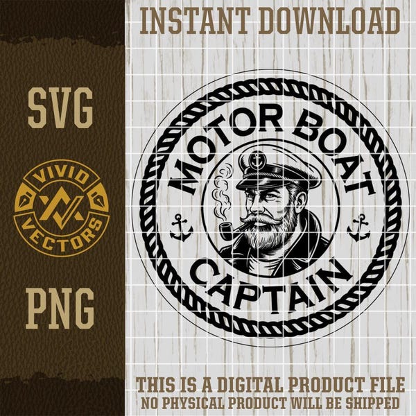Boat Captain Svg - Etsy