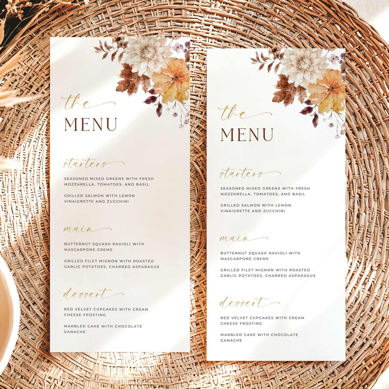 Little Pumpkin Baby Shower Menu Card, Fall Baby Shower Food Menu ...