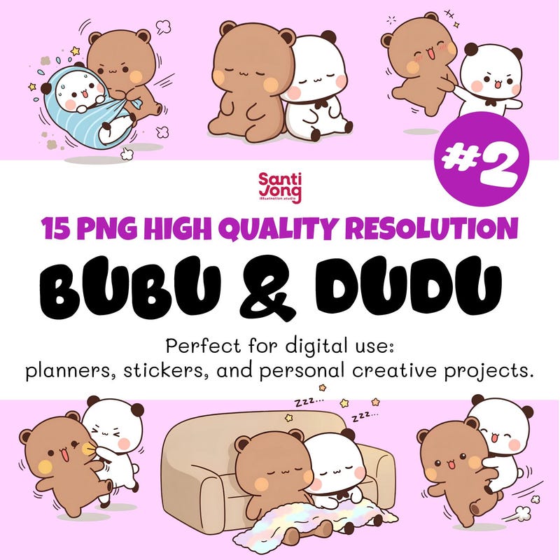 Bubu Dudu Clipart - Etsy