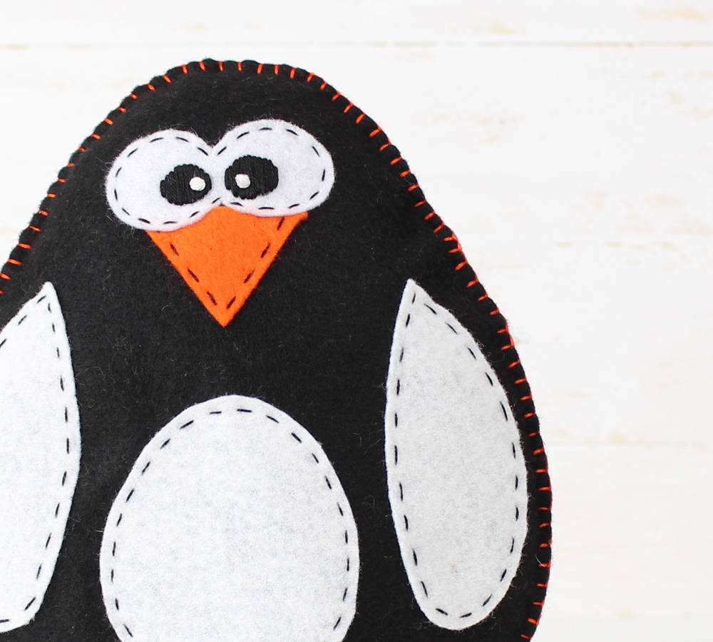 Penguin Sewing Pattern Felt Penguin Hand Sewing Pattern | Etsy