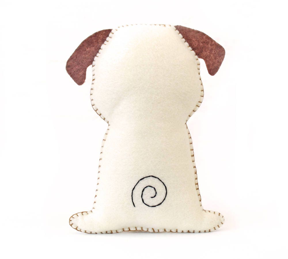 Pug Sewing Pattern, Dutch Bulldog Felt Hand Sewing Pattern, Easy Dog ...