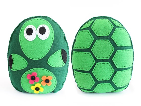 Turtle Sewing Pattern Tortoise Hand Sewing Pattern Felt | Etsy