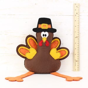 Turkey Sewing Pattern Felt Turkey Stuffed Animal Pattern | Etsy Canada