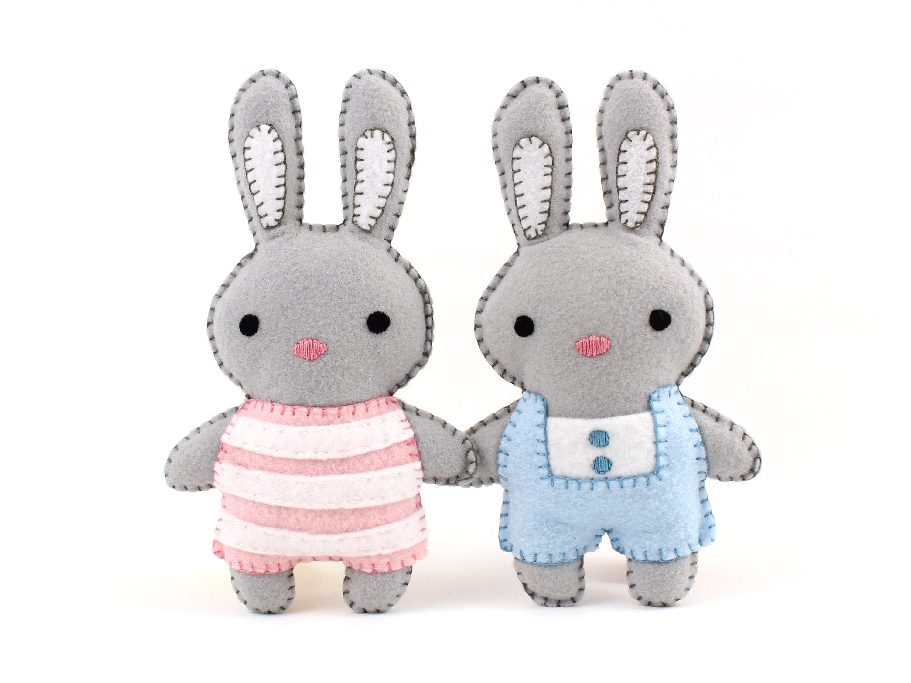 Bunny Rabbit Sewing Pattern Felt Bunnies Sew Your Own Plush | Etsy UK