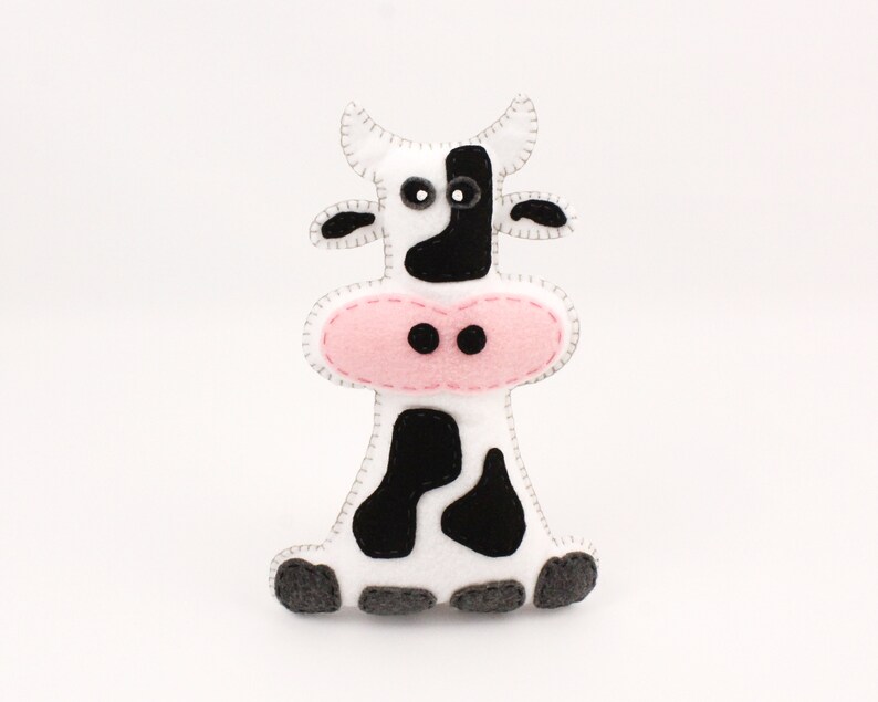 Cow Sewing Pattern Plush Cow Sewing Pattern Felt Cow - Etsy