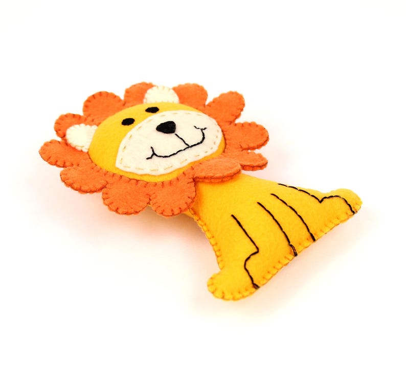 Lion Sewing Pattern Felt Lion Hand Sewing Plushie Sew a Lion - Etsy