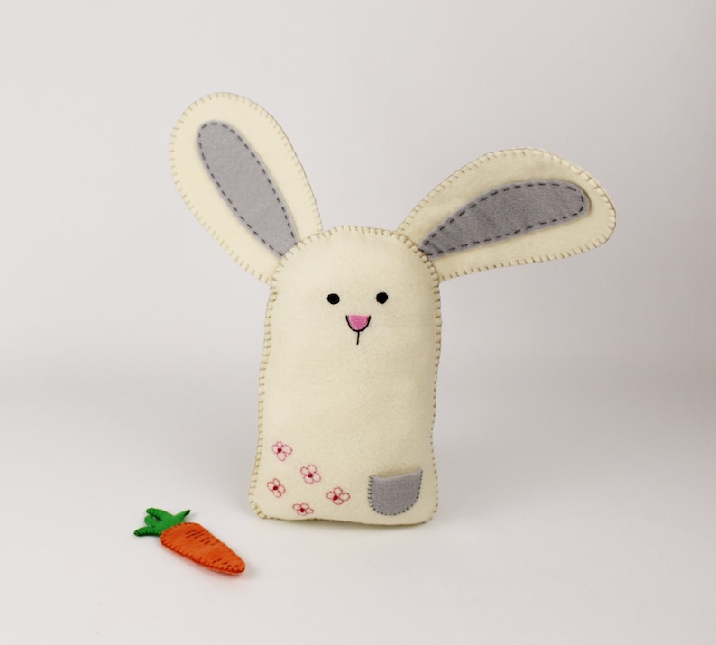Bunny Sewing Pattern Felt Rabbit Hand Sewing Pattern With | Etsy Canada
