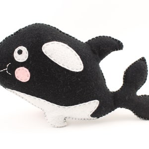 Orca Sewing Pattern, Felt Orca Hand Sewing, Pattern for Killer Whale or ...