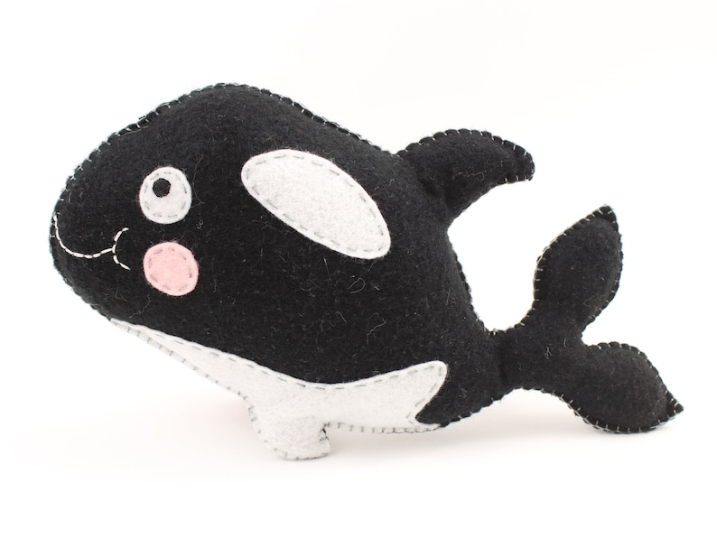 Orca Sewing Pattern Felt Orca Hand Sewing Pattern for Killer - Etsy