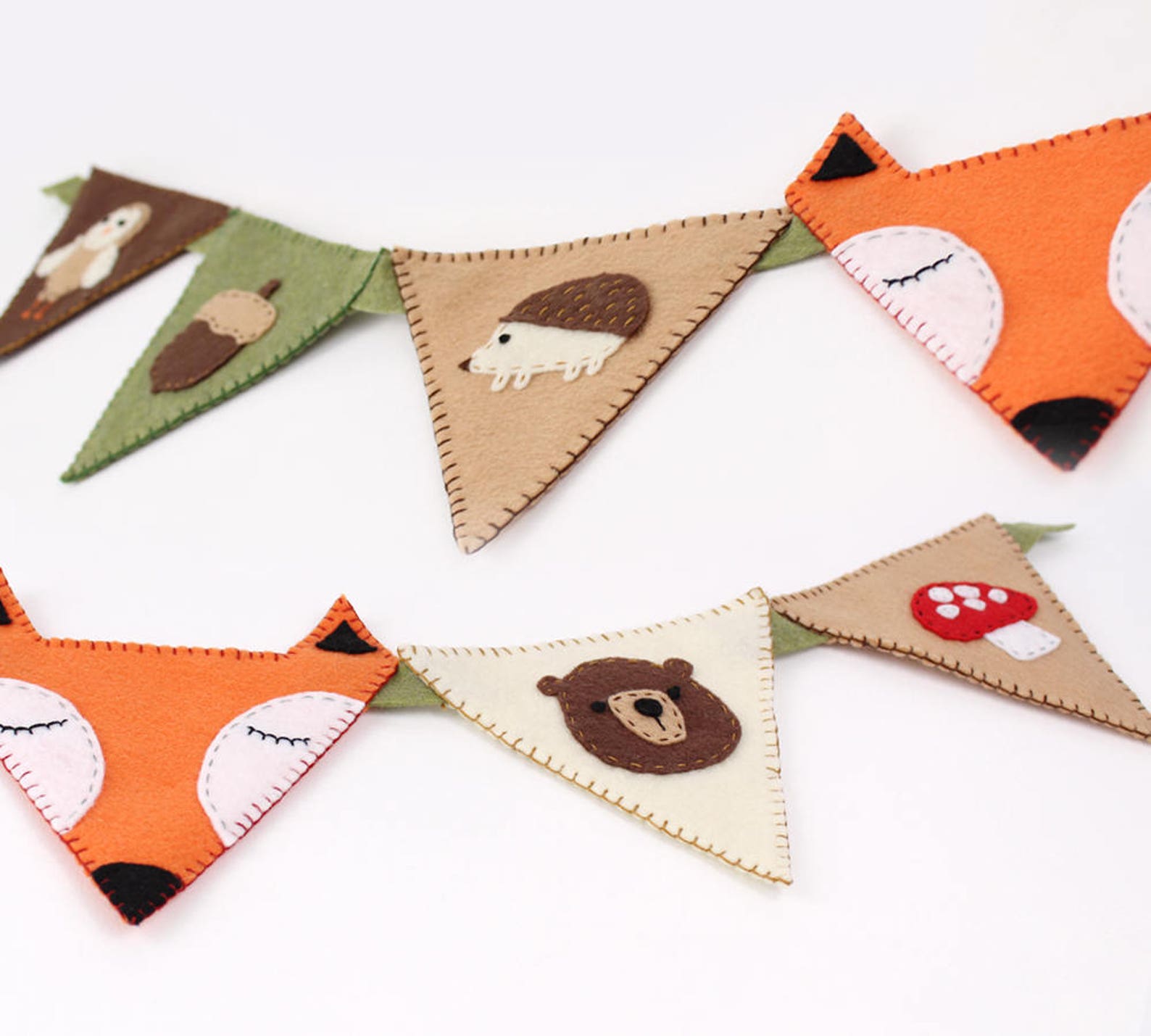 Woodland Nursery Bunting Banner Decor Sewing Pattern DIY - Etsy Canada