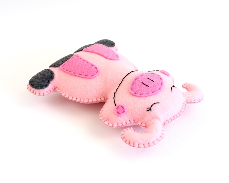 Pig Sewing Pattern Felt Pig Sewing Pattern Sew a Stuffed | Etsy