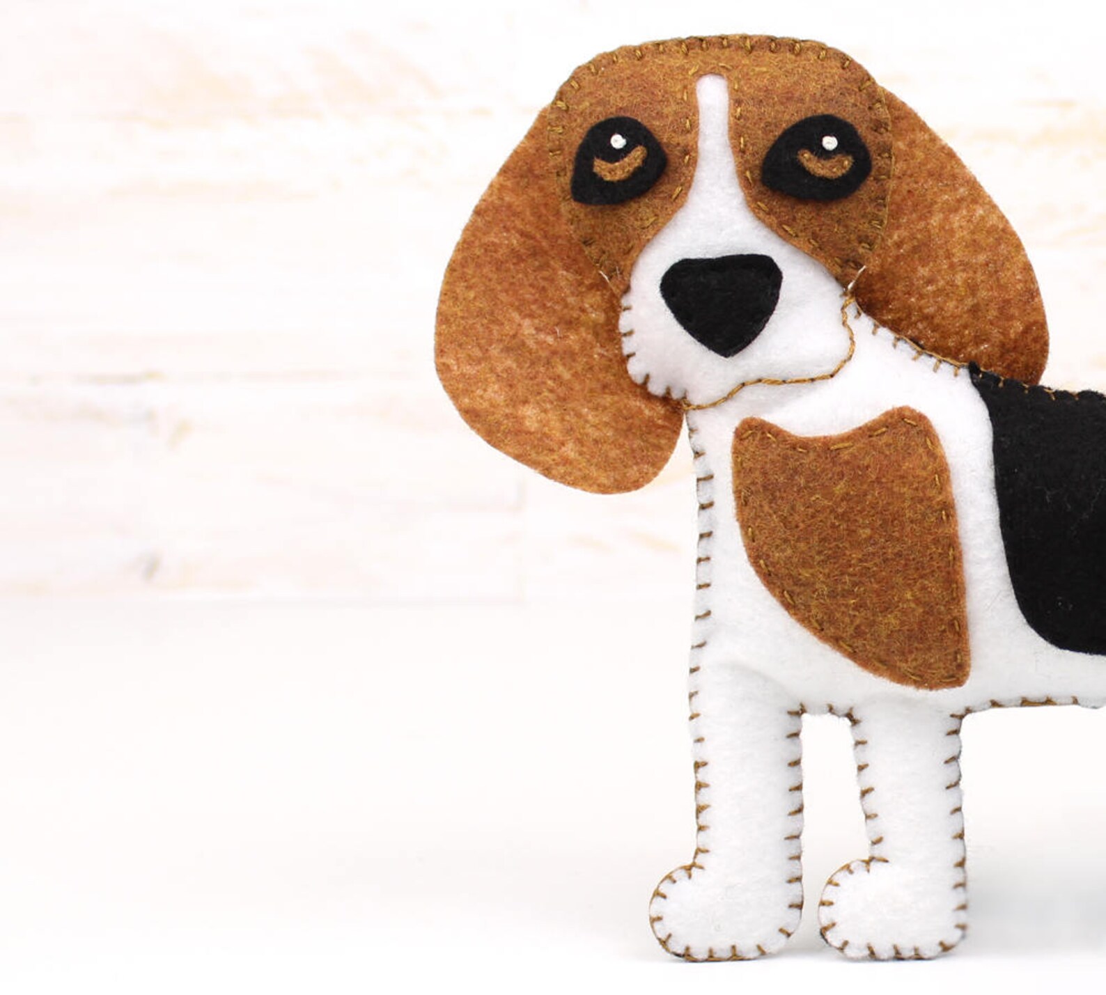 Beagle Sewing Pattern Dog Hand Sewing Pattern Sew a Felt - Etsy Australia