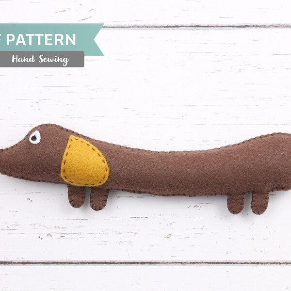 Felt Dachshund - Etsy