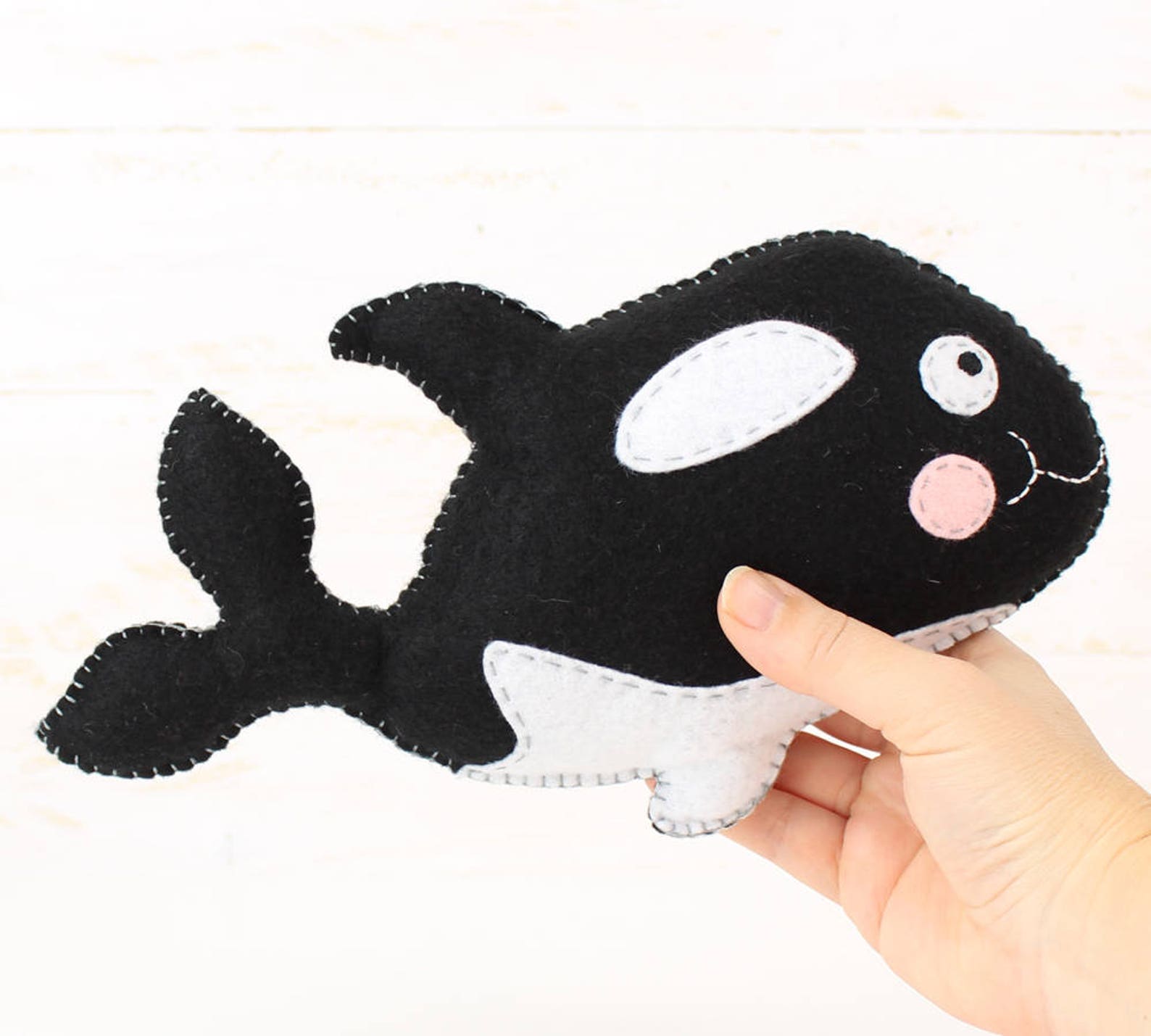 Orca Sewing Pattern Felt Orca Hand Sewing Pattern for Killer - Etsy