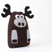 Moose Sewing Pattern, Plush Felt Moose Stuffed Animal Sewing Pattern ...