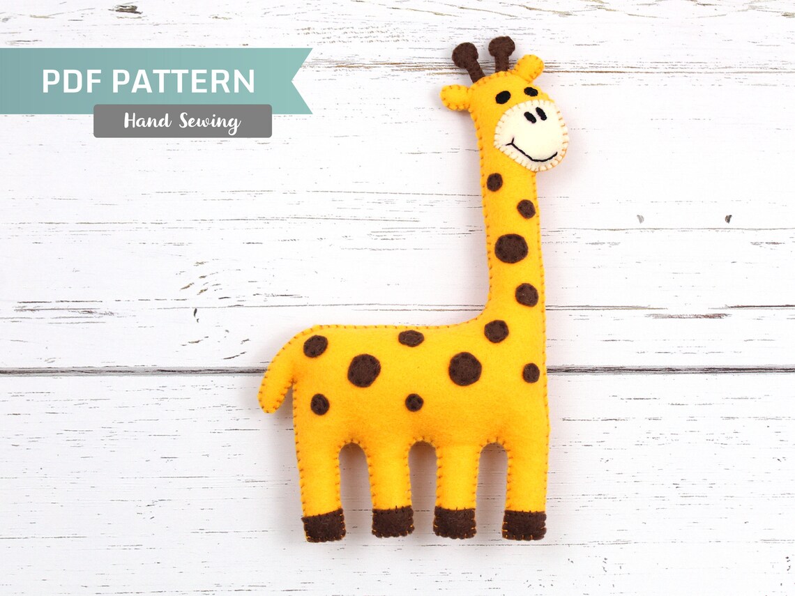 Giraffe Sewing Pattern Felt Giraffe Hand Sewing Plushie DIY - Etsy Canada