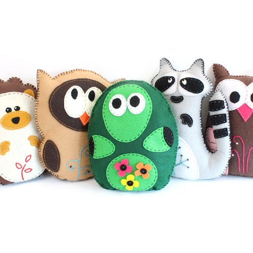 Bunny Sewing Pattern Felt Rabbit Hand Sewing Pattern With | Etsy