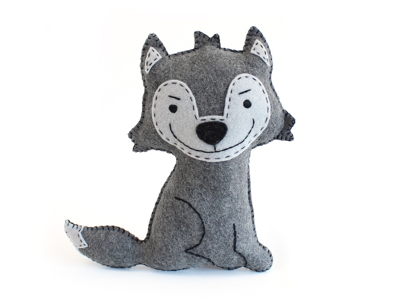 Wolf Sewing Pattern Big Bad Wolf Stuffed Animal Hand Sewing - Etsy ...