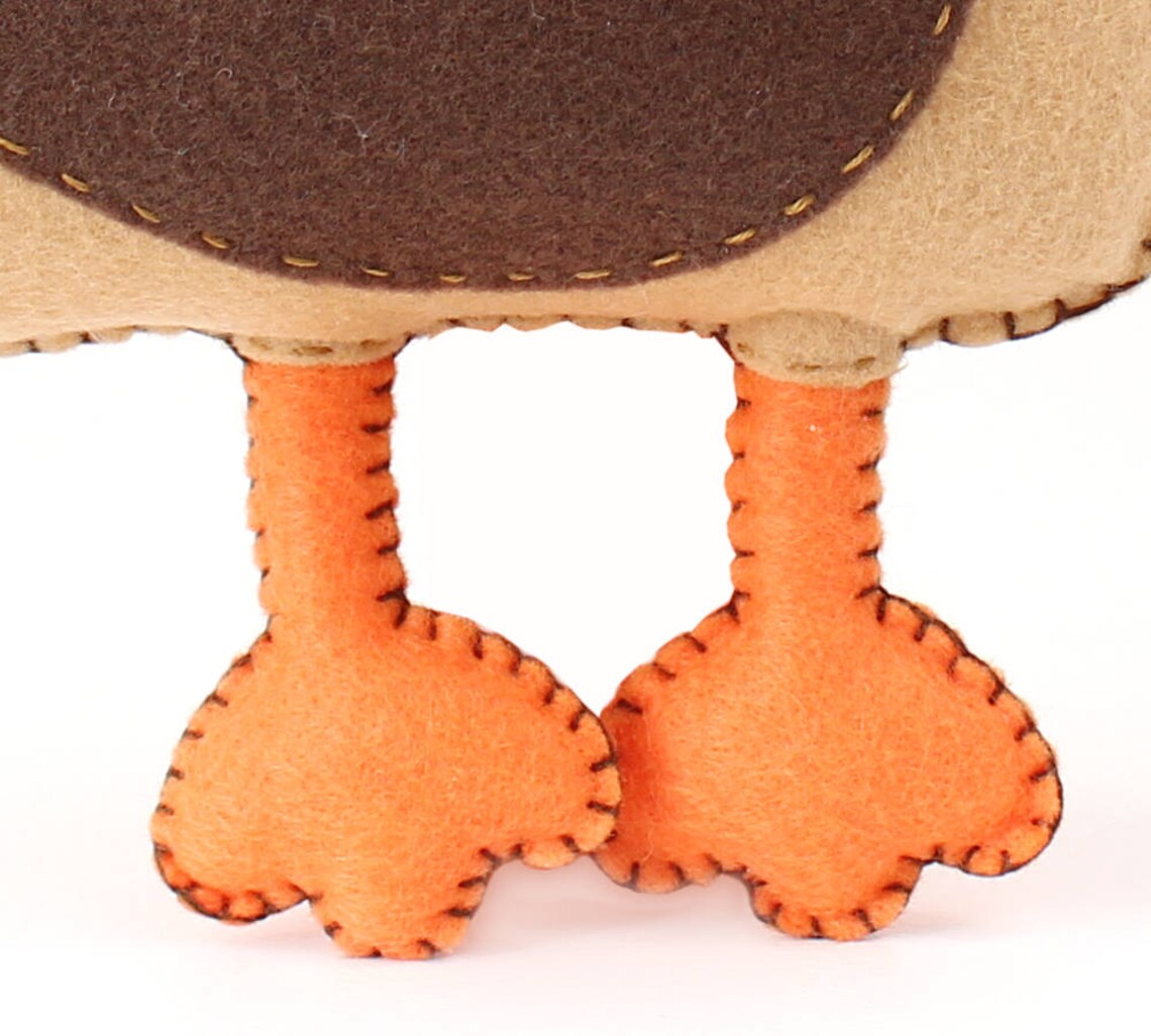 Duck Sewing Pattern Mallard Duck Hand Sewing Pattern Felt - Etsy