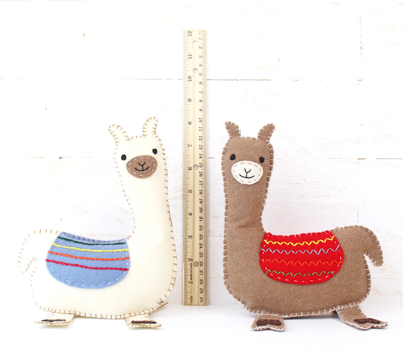 Llama Sewing Pattern How to Sew Felt Llama Pattern Easy | Etsy