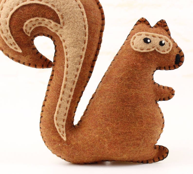 Squirrel Sewing Pattern Stuffed Squirrel Hand Sewing Pattern | Etsy