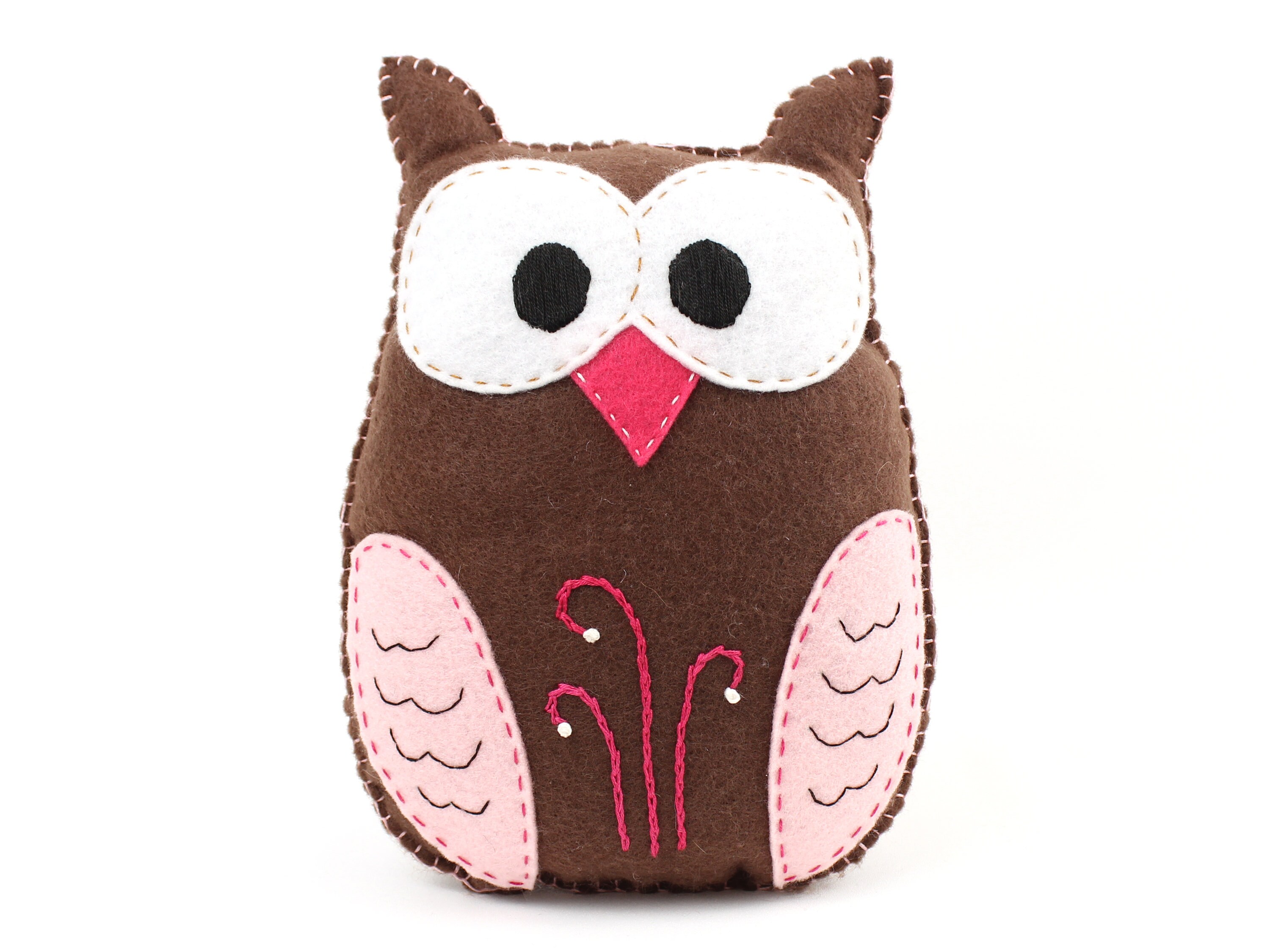 Stuffed Owl Sewing Pattern Felt Owl Plush Softie Woodland - Etsy UK