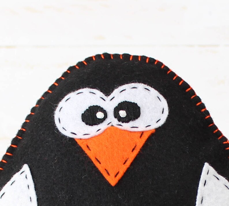 Penguin Sewing Pattern Felt Penguin Hand Sewing Pattern - Etsy