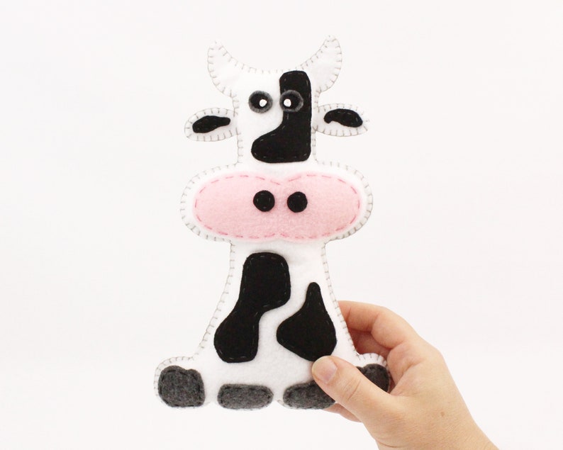 Cow Sewing Pattern Plush Cow Sewing Pattern Felt Cow - Etsy